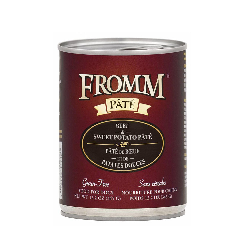 Fromm Canned Dog Food Grain-free Beef & Sweet Potato 345g – Bow and Wow ...