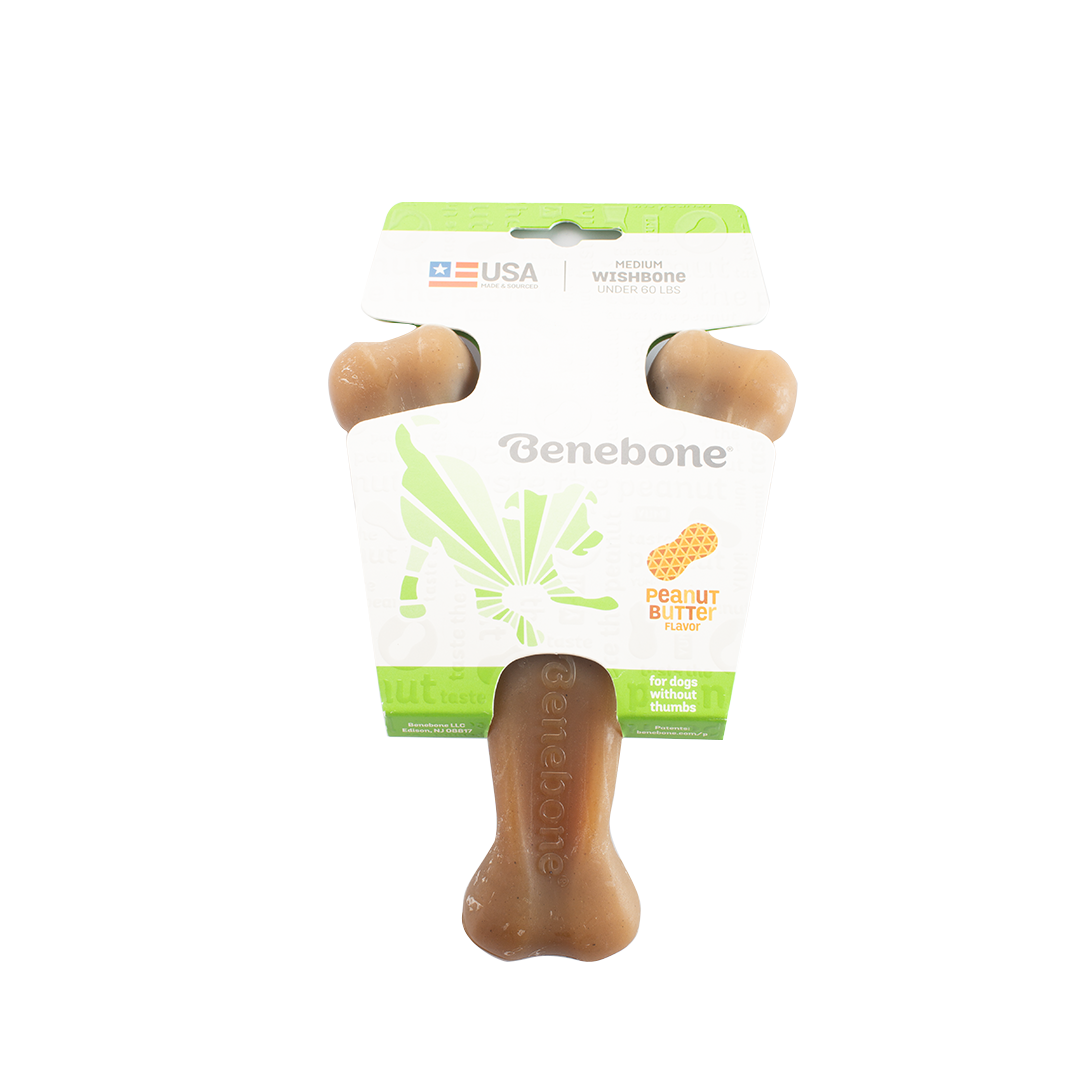 Benebone Toy Wishbone Peanut Butter Medium – Bow and Wow Online