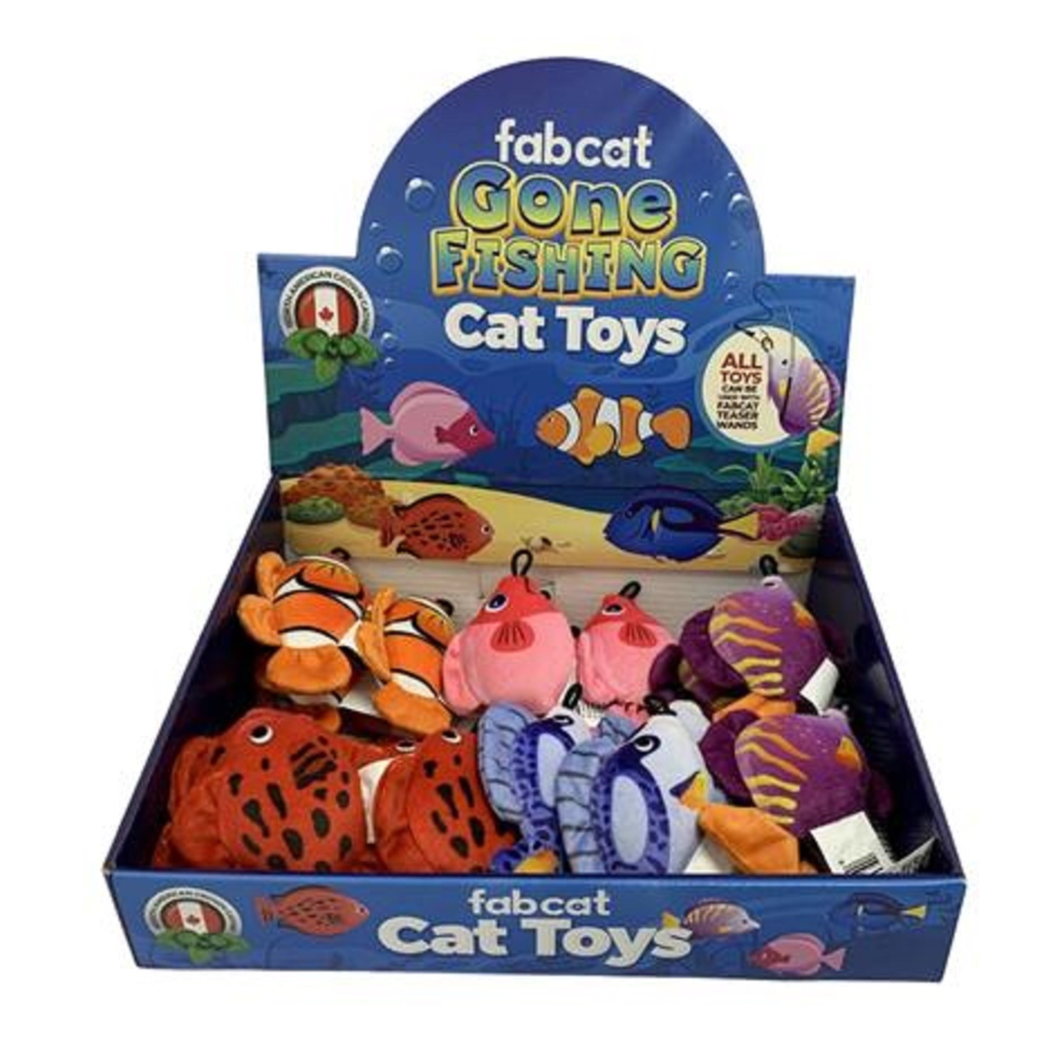 Fabcat Gone Fishing Catnip Cat Toys – Bow and Wow Online