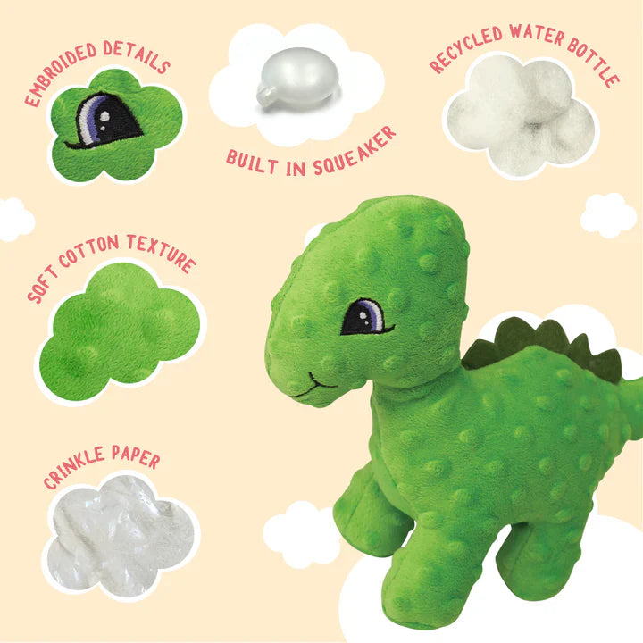 Snugarooz Dino Plush Toy Brianna the Bronto – Bow & Wow