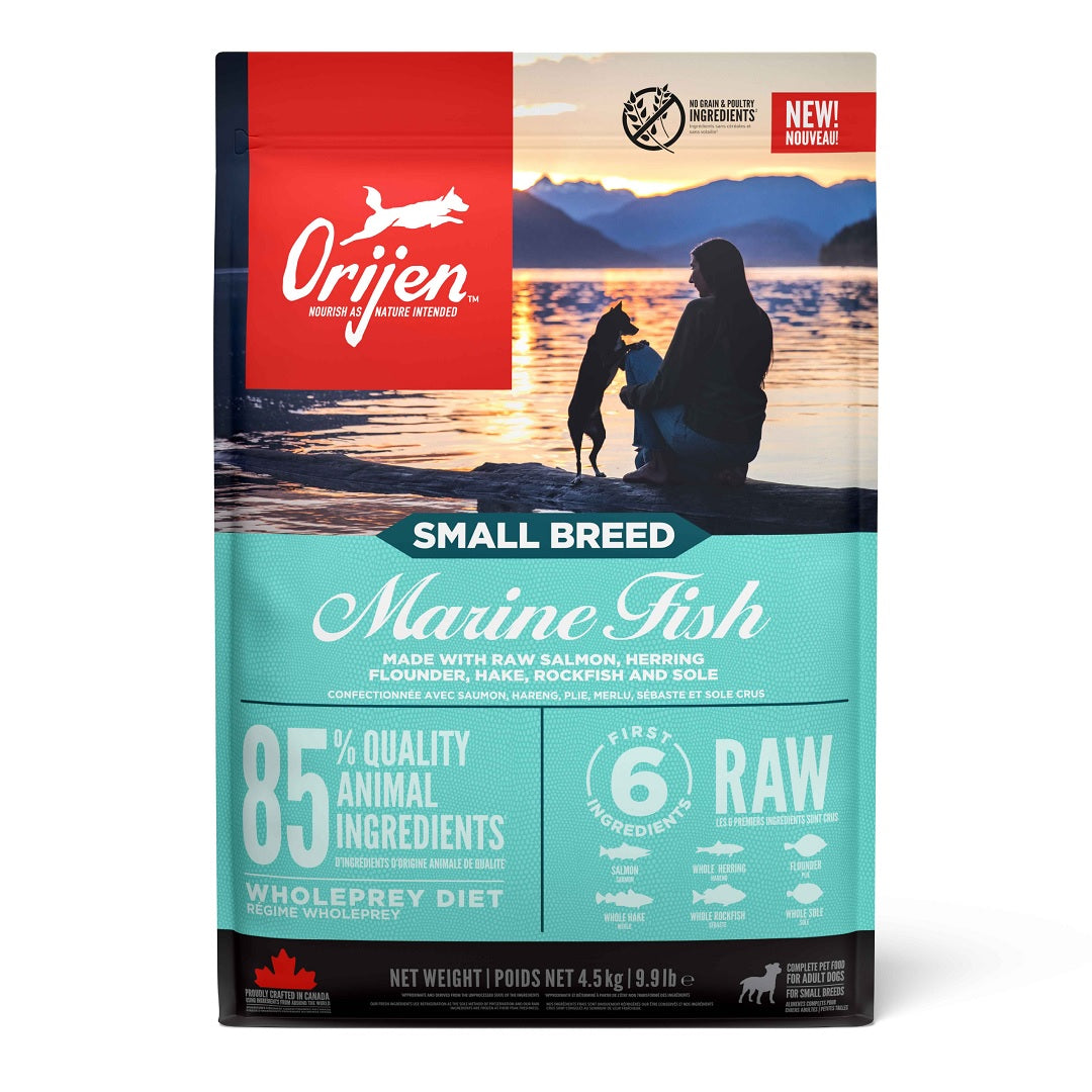 Orijen Small Breed Marine Fish Dry Dog Food 4.5kg – Bow and Wow Online