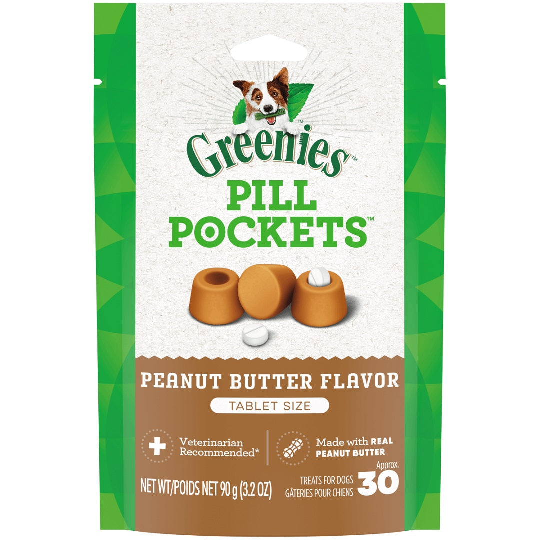 Greenies Pill Pockets Peanut Butter Tablets 90g – Bow & Wow